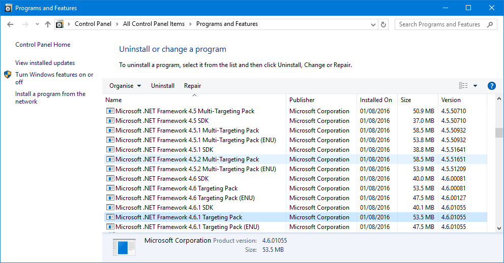 Installation Issues With .NET Framework - 3SL Blog