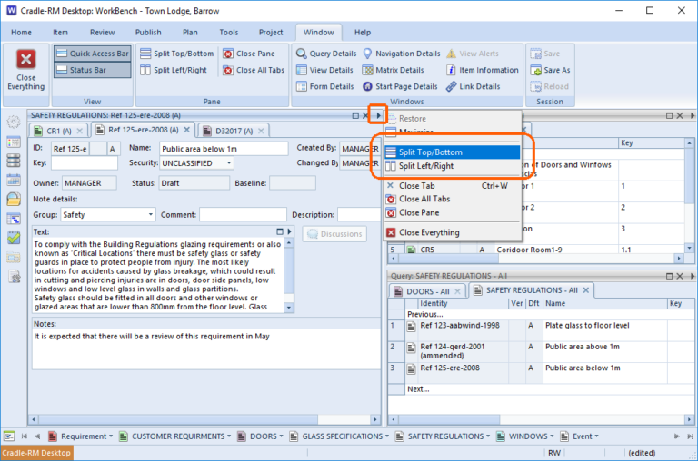 WorkBench Screen Panes and Tabs - 3SL Blog